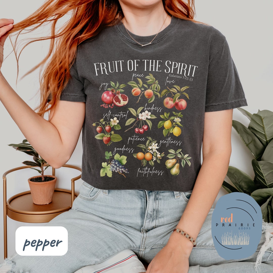 Fruit of the Spirit Shirt, Christian Comfort Colors Shirt, Religious ...