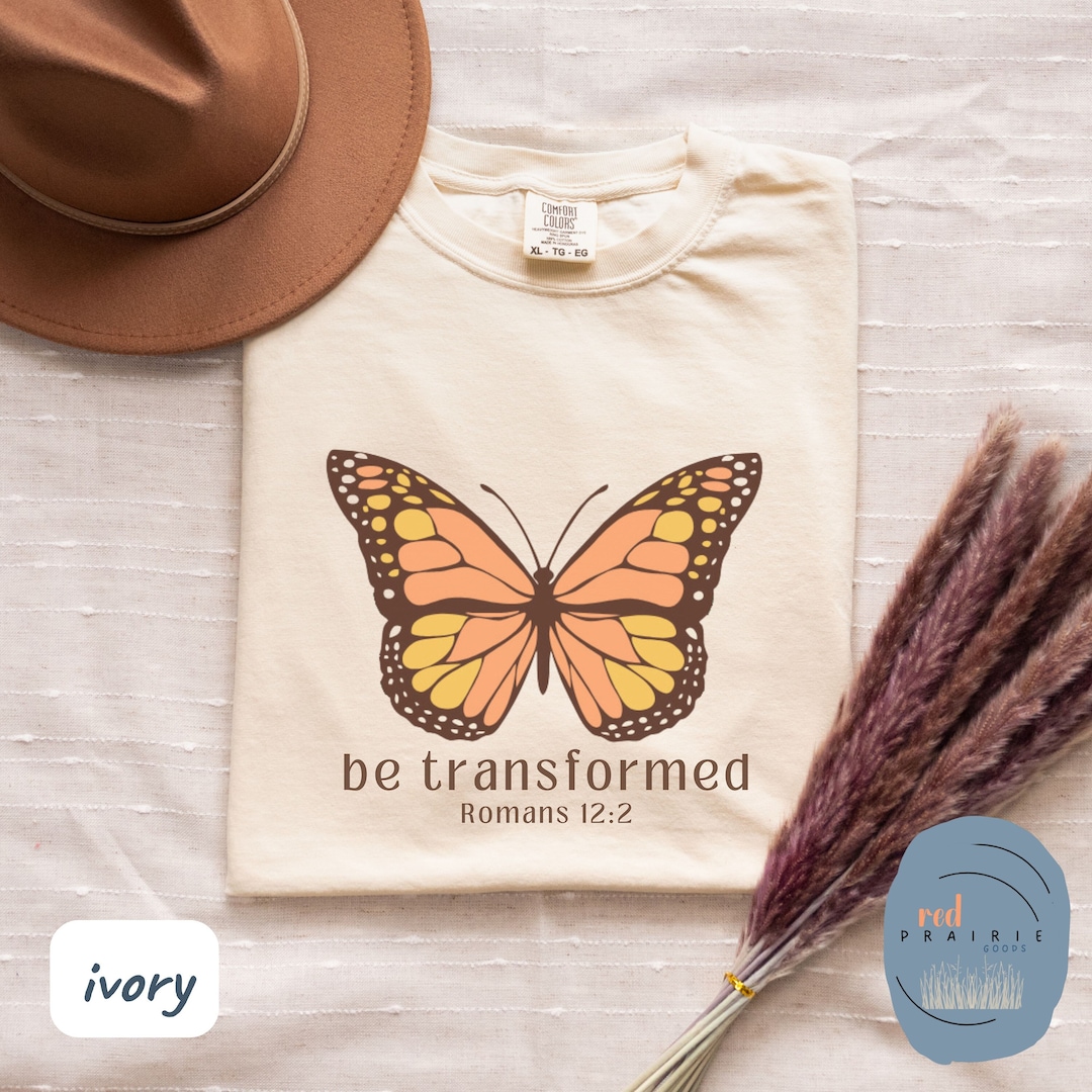 Be Transformed Shirt, Christian Comfort Colors Shirt, Religious Crew ...