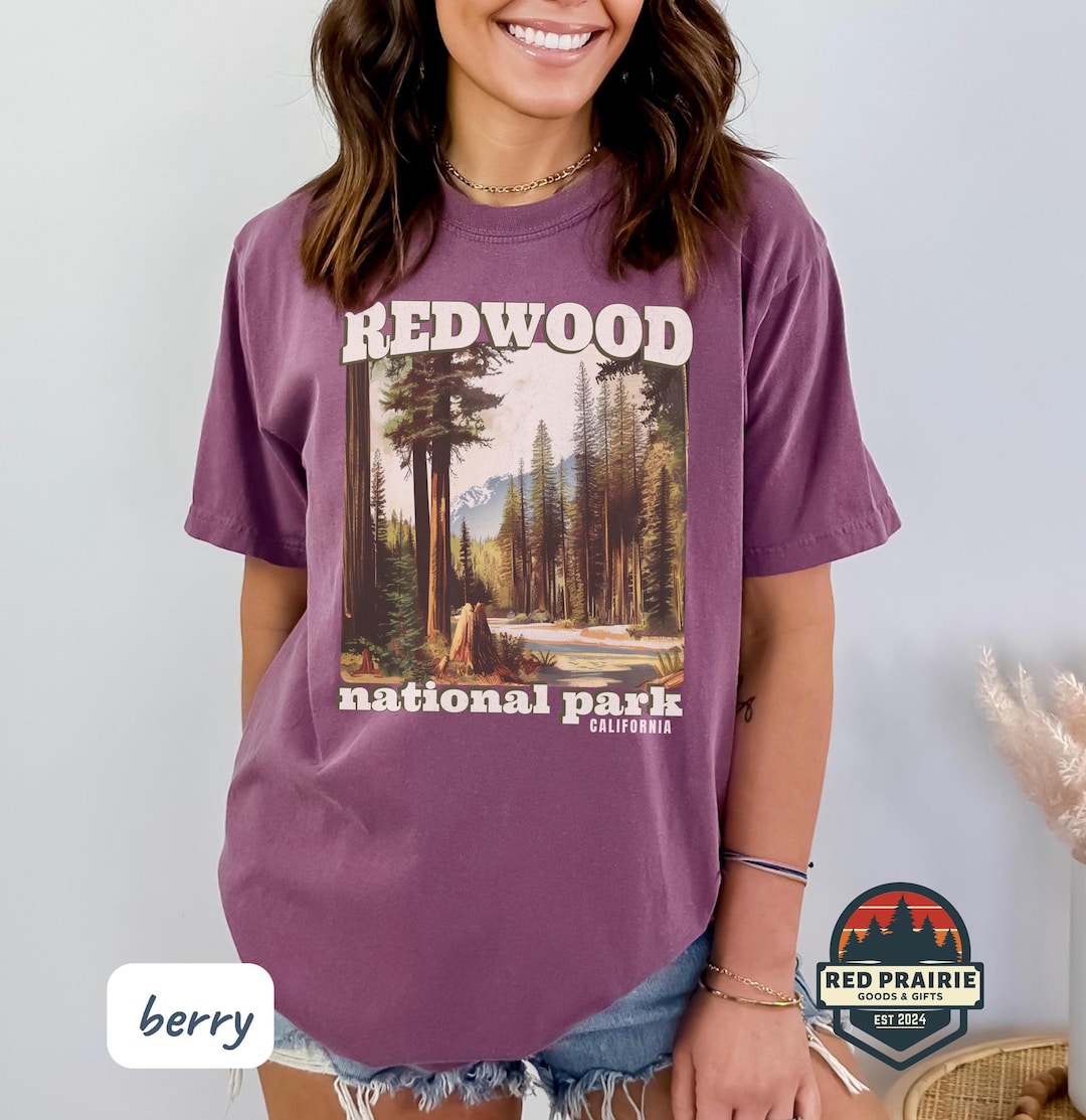 Redwood National Park Shirt Comfort Colors Redwood Tree Shirt ...
