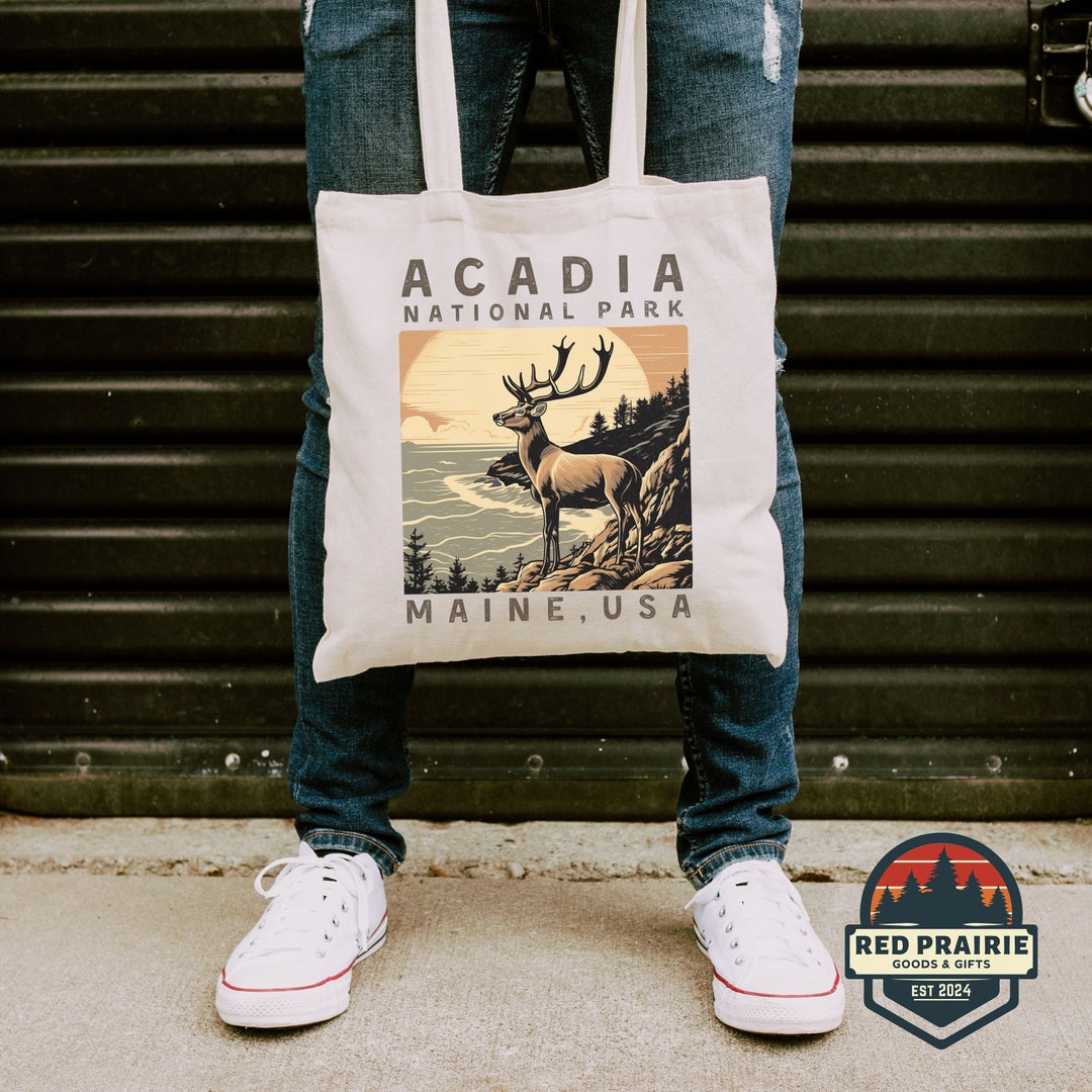 Acadia National Park Tote Canvas Tote Bag Granola Girl Gift Cute US ...