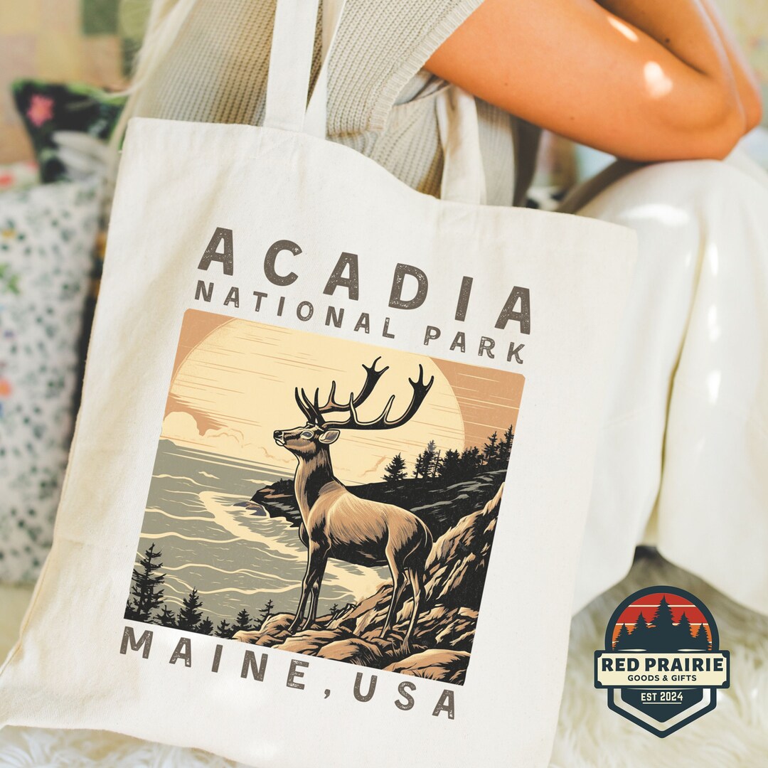 Acadia National Park Tote Canvas Tote Bag Granola Girl Gift US National ...