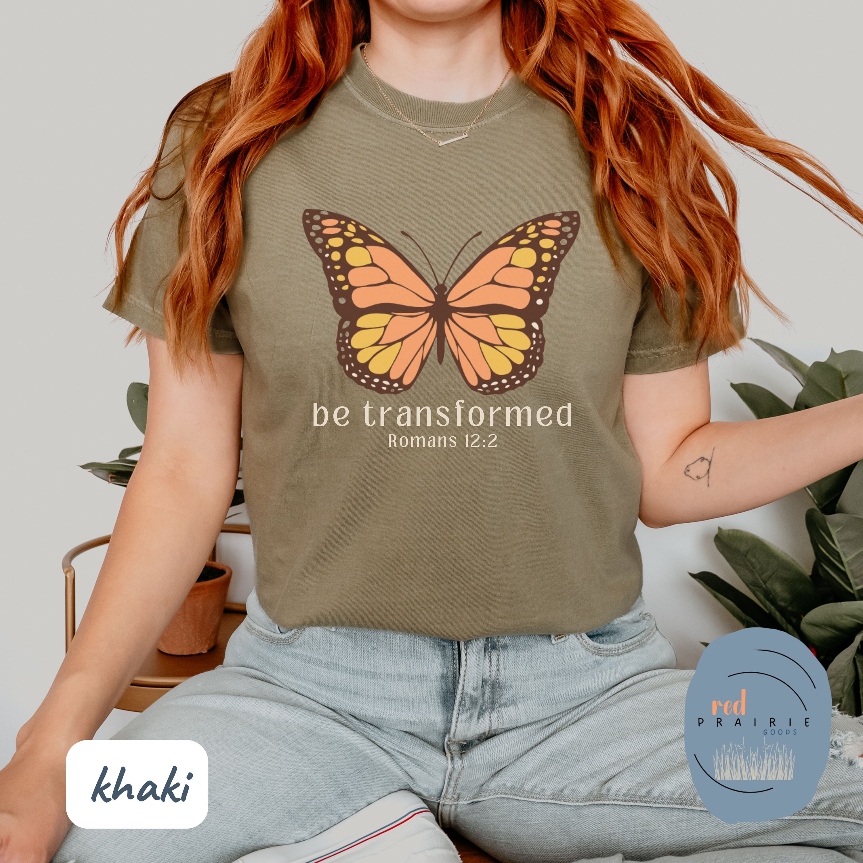 Be Transformed Shirt, Christian Comfort Colors Shirt, Religious Crew ...