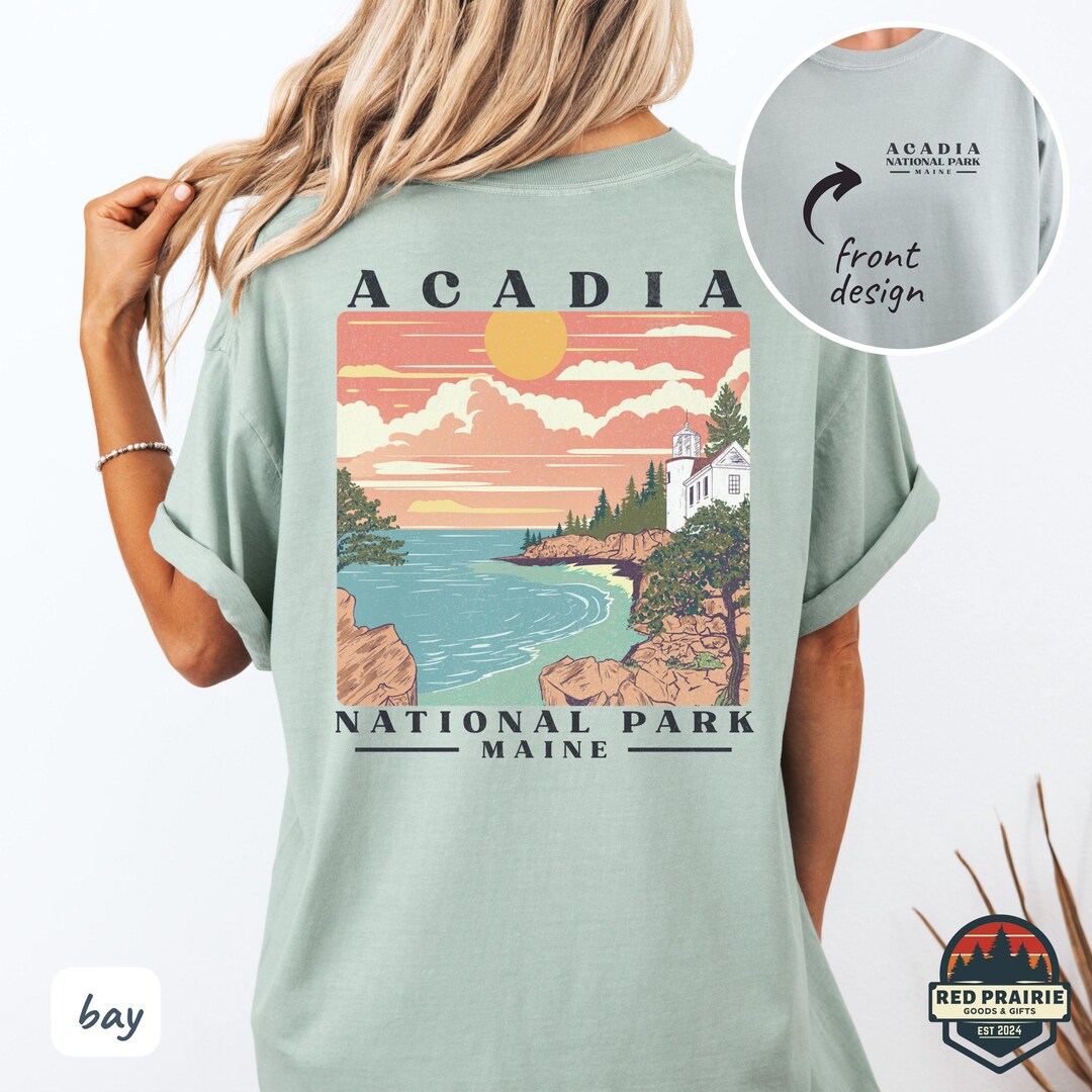 Acadia National Park Shirt Comfort Colors Granola Girl Acadia Shirt ...