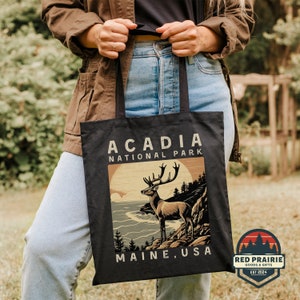 Acadia National Park Tote Canvas Tote Bag Granola Girl Gift US National ...