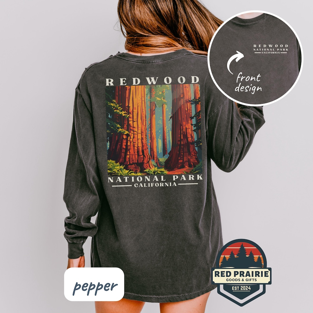 Redwood National Park Long Sleeve Shirt Comfort Colors Granola Girl ...