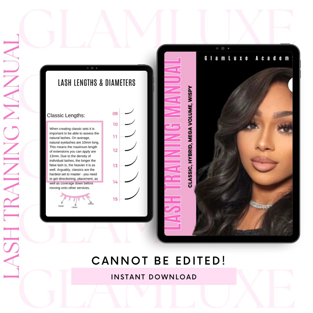 Lash Extensions Ebook, Eyelash Extensions PDF Training Manual ...