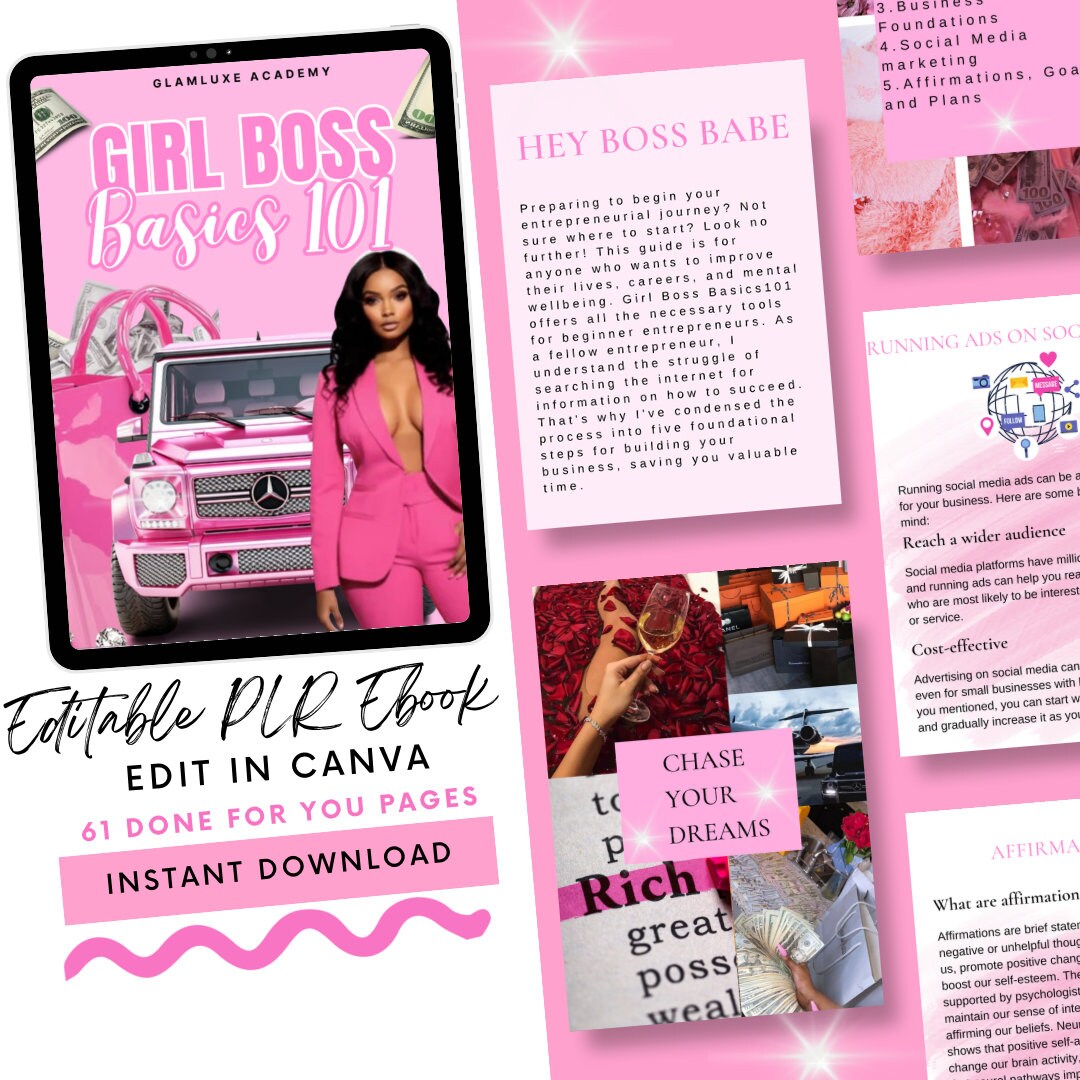 Girl Boss Basics 101, PLR Ebook, Girl Boss Ebook, Ebook, PLR , Ebook ...