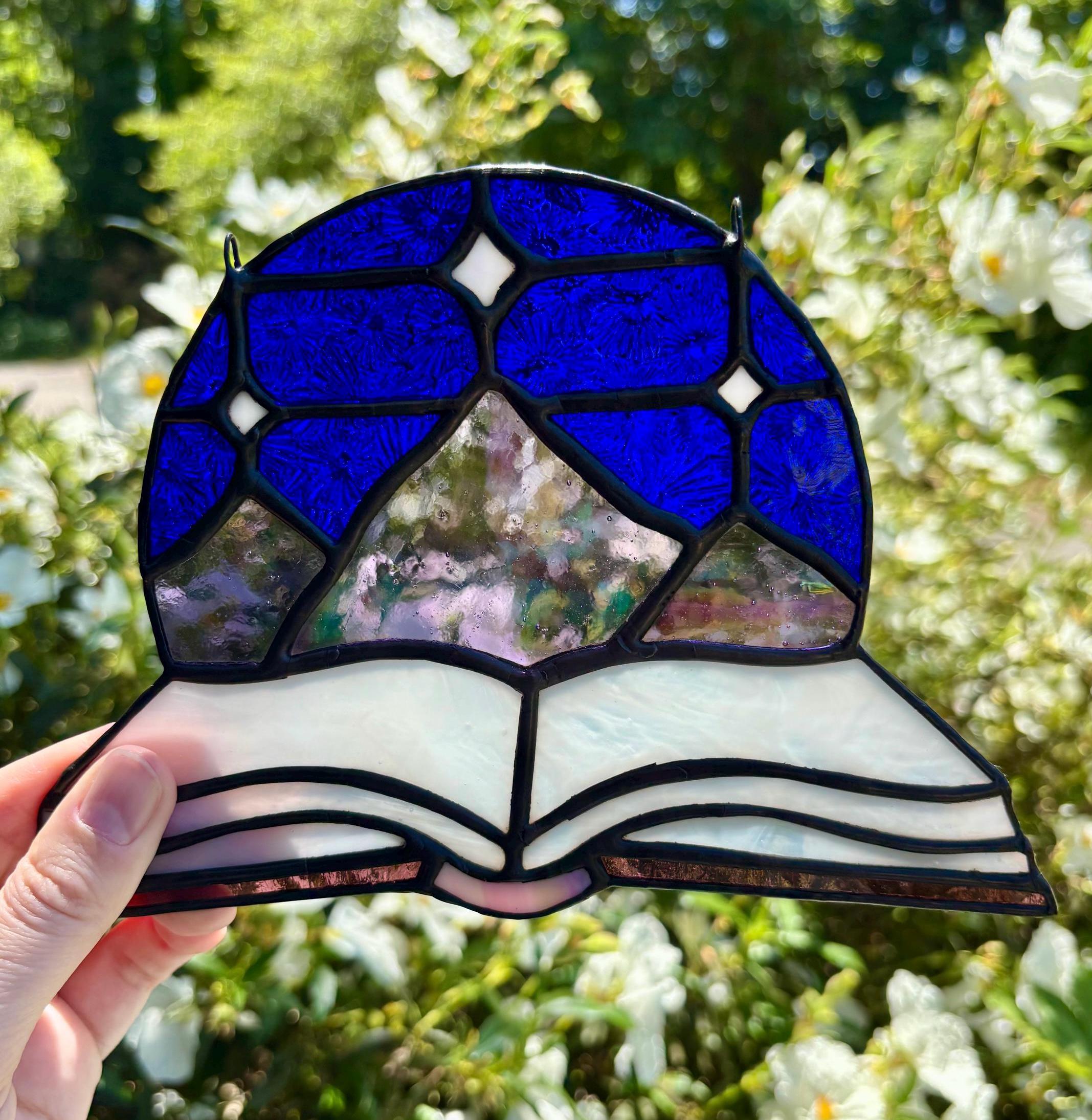 ACOTAR Stained Glass Suncatcher - Velaris Night Court Open Book Decor ...