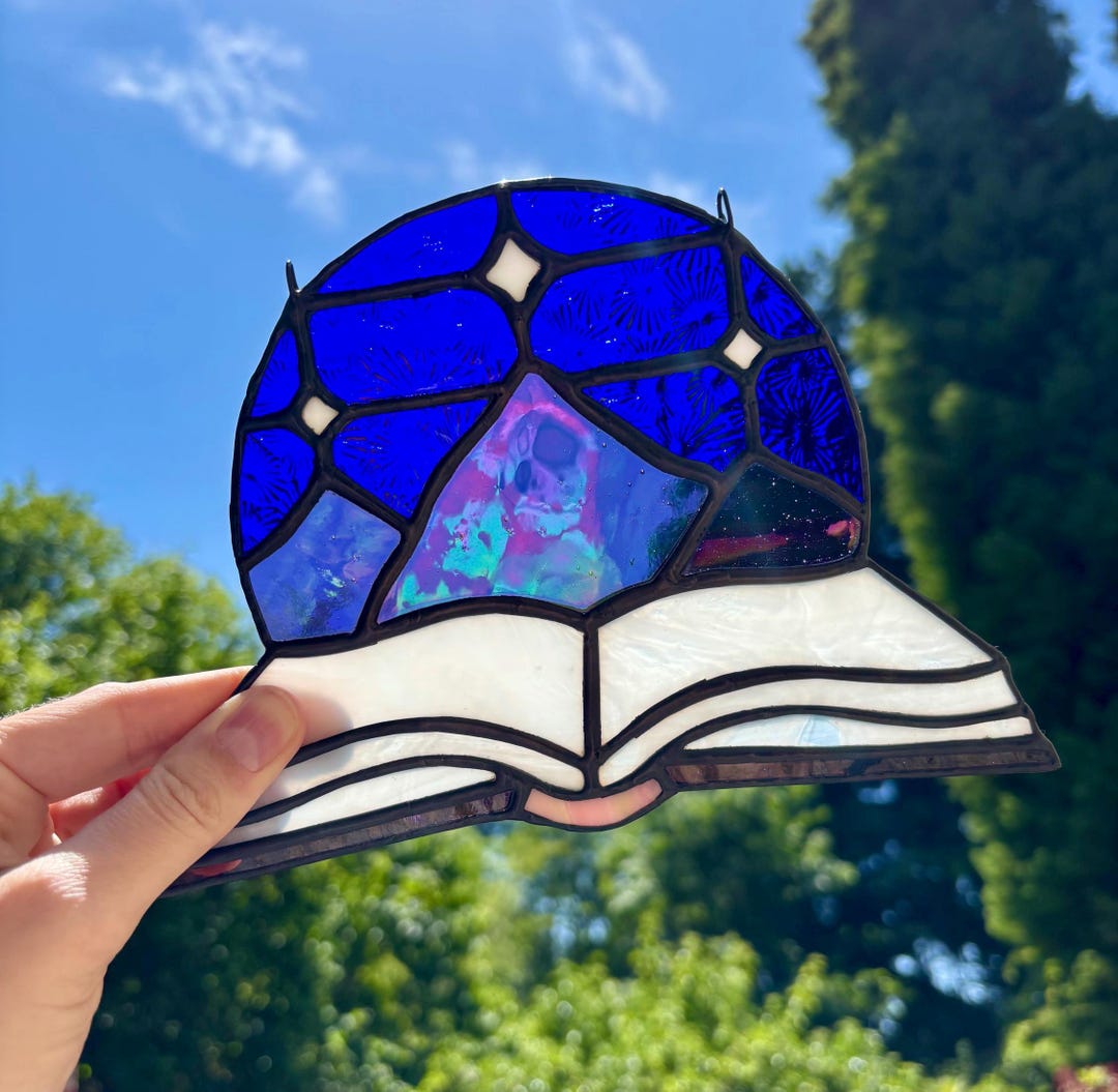 ACOTAR Stained Glass Suncatcher - Velaris Night Court Open Book Decor ...
