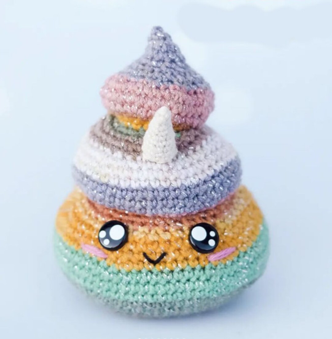 Unicorn Poop Amigurumi Crochet Pattern Easy & Cute Handmade Decor PDF ...