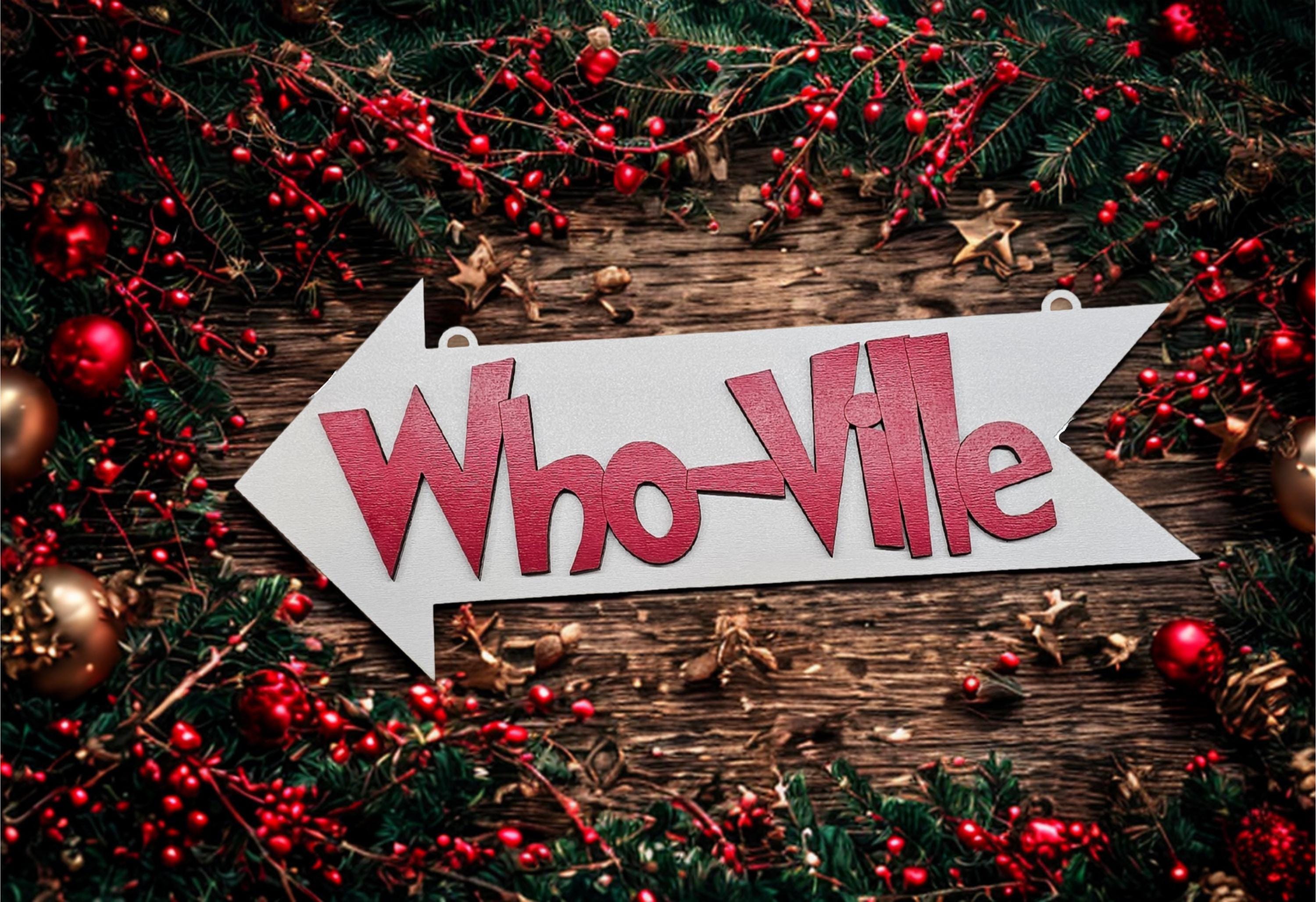 Customizable Grinch Whoville Christmas Sign - Grinch's Lair, Mount ...