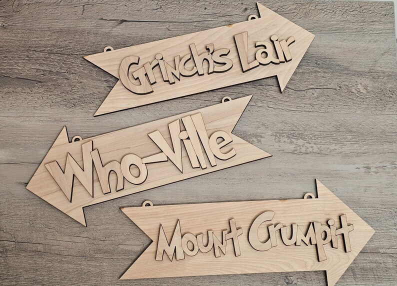Customizable Grinch Whoville Christmas Sign - Grinch's Lair, Mount ...