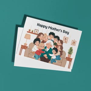 Family Mothers Day Card for Grandma From Grandkids Card for Grandmother ...