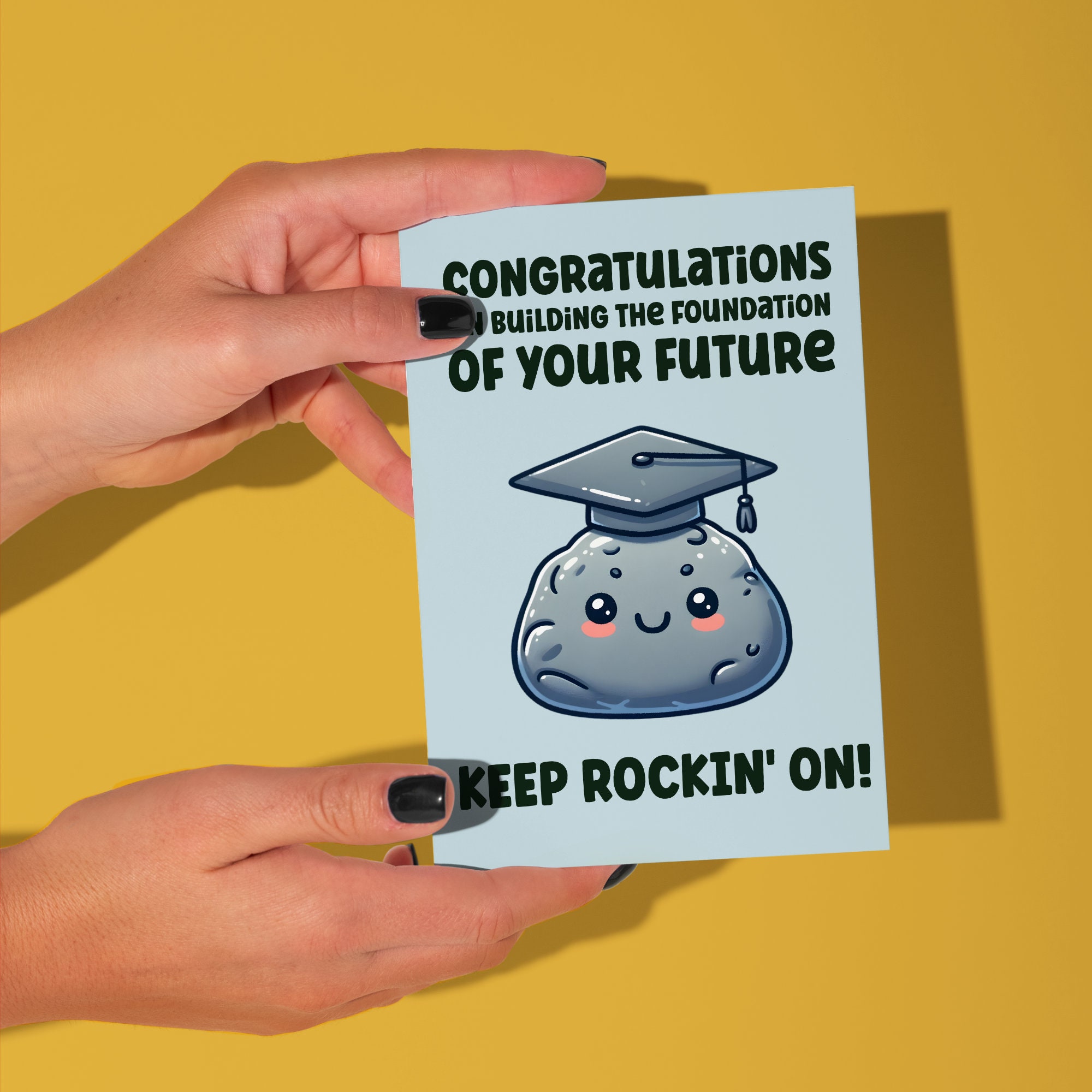 Kawaii Rock | Keep Rockin on Cute Graduation Card to Congratulate A ...