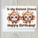 Cute Monkey Best Friends Birthday Card for an Amazing Friend Who Loves ...