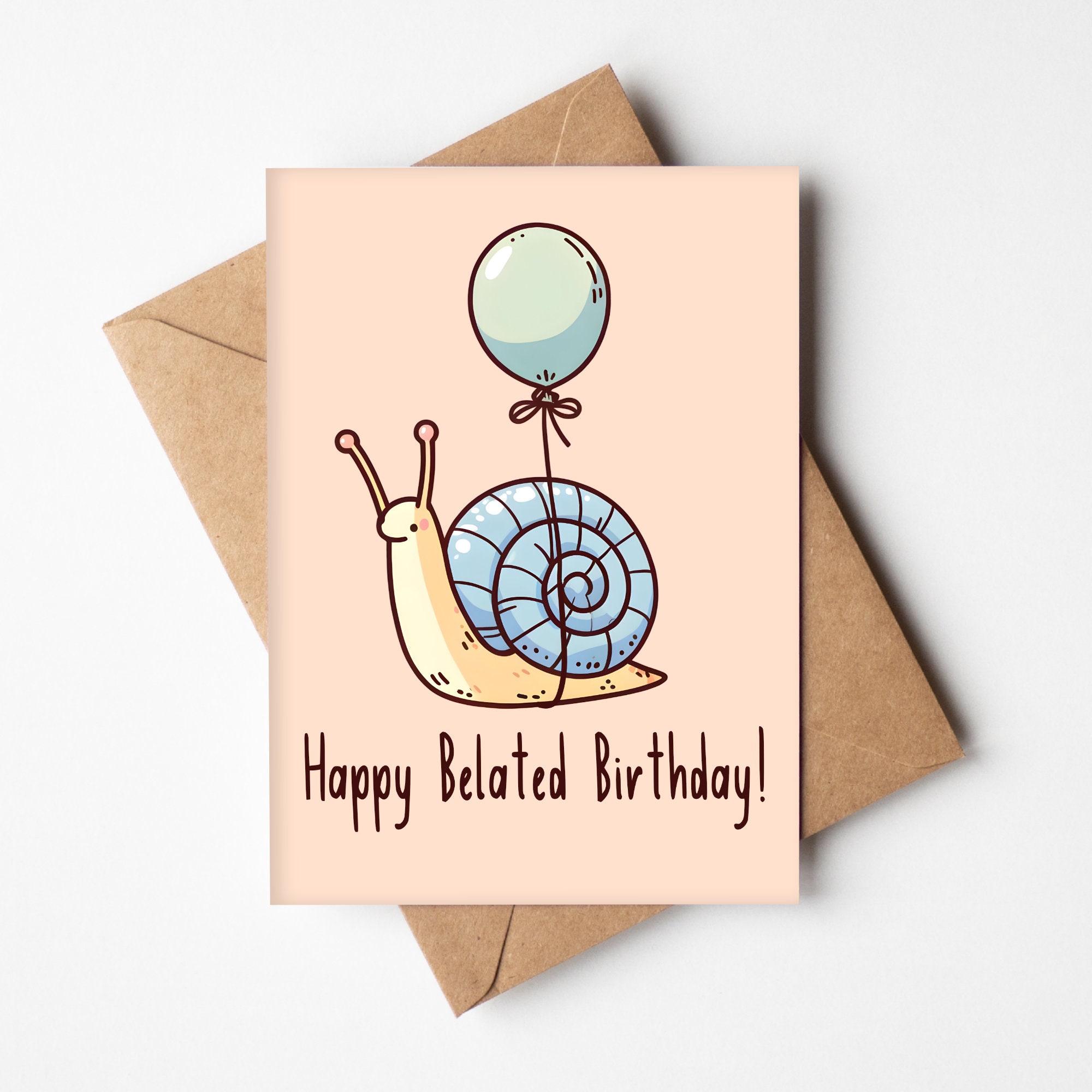Belated Birthday Card for Friend Late Birthday Gift Humor Card Funny ...