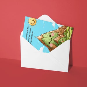 Cute Motivational Mountain Card for Successful Students Who Loves ...