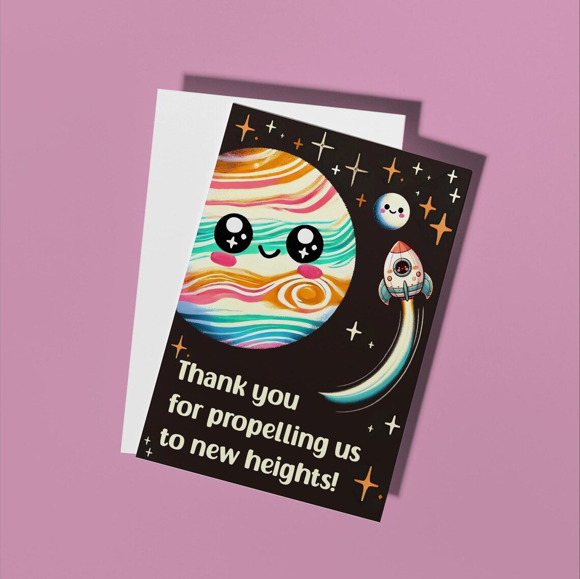 Space Thank You Card for Employee Astronomy Gift for Coworker ...