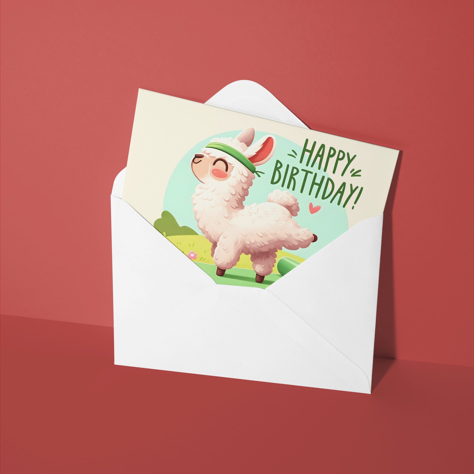 Llama Yoga Birthday Card for Yogi Friend Who Loves Yoga Llamaste Pun ...