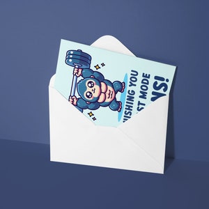 Cute Gym Birthday Card for Fitness Instructor Powerlifting Coach Gift ...