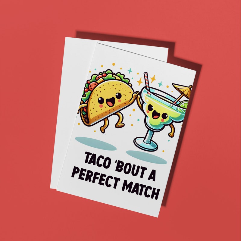 Taco Valentine Card - Etsy