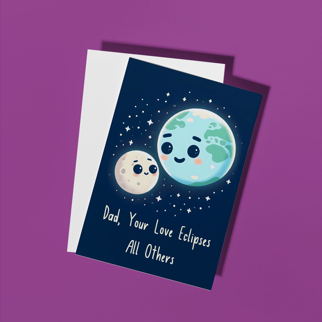 Astronomy Fathers Day Card for Astronomer Dad Science Geek Loves Space ...