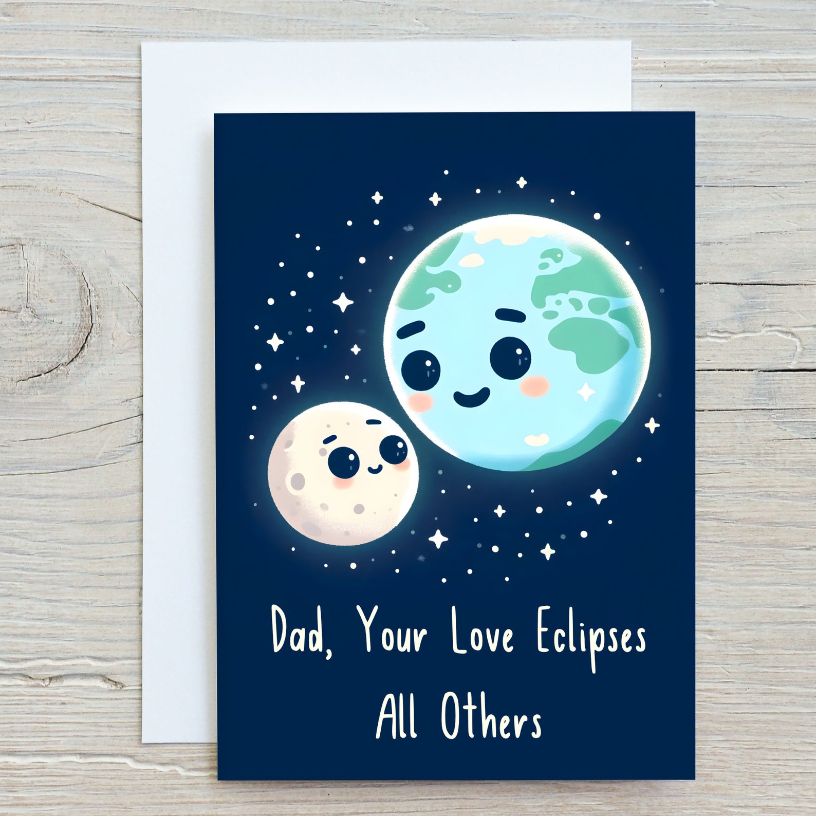 Astronomy Fathers Day Card for Astronomer Dad Science Geek Loves Space ...