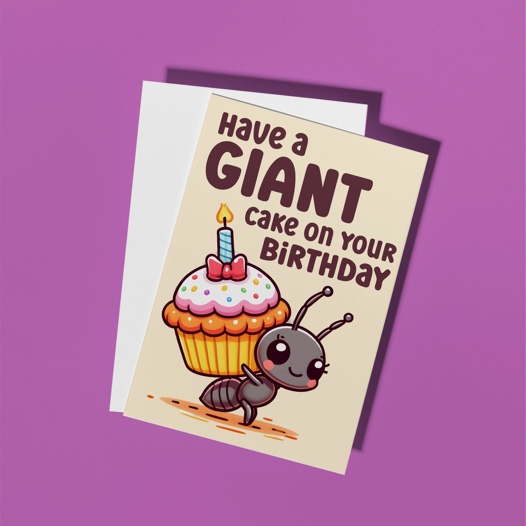 Ant Birthday Card for Entomology Phd Student Biology Animal Science Fun ...