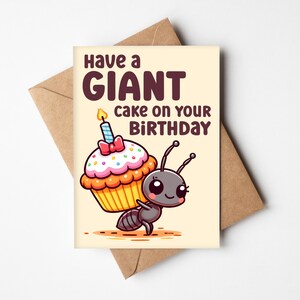 Ant Birthday Card for Entomology Phd Student Biology Animal Science Fun ...