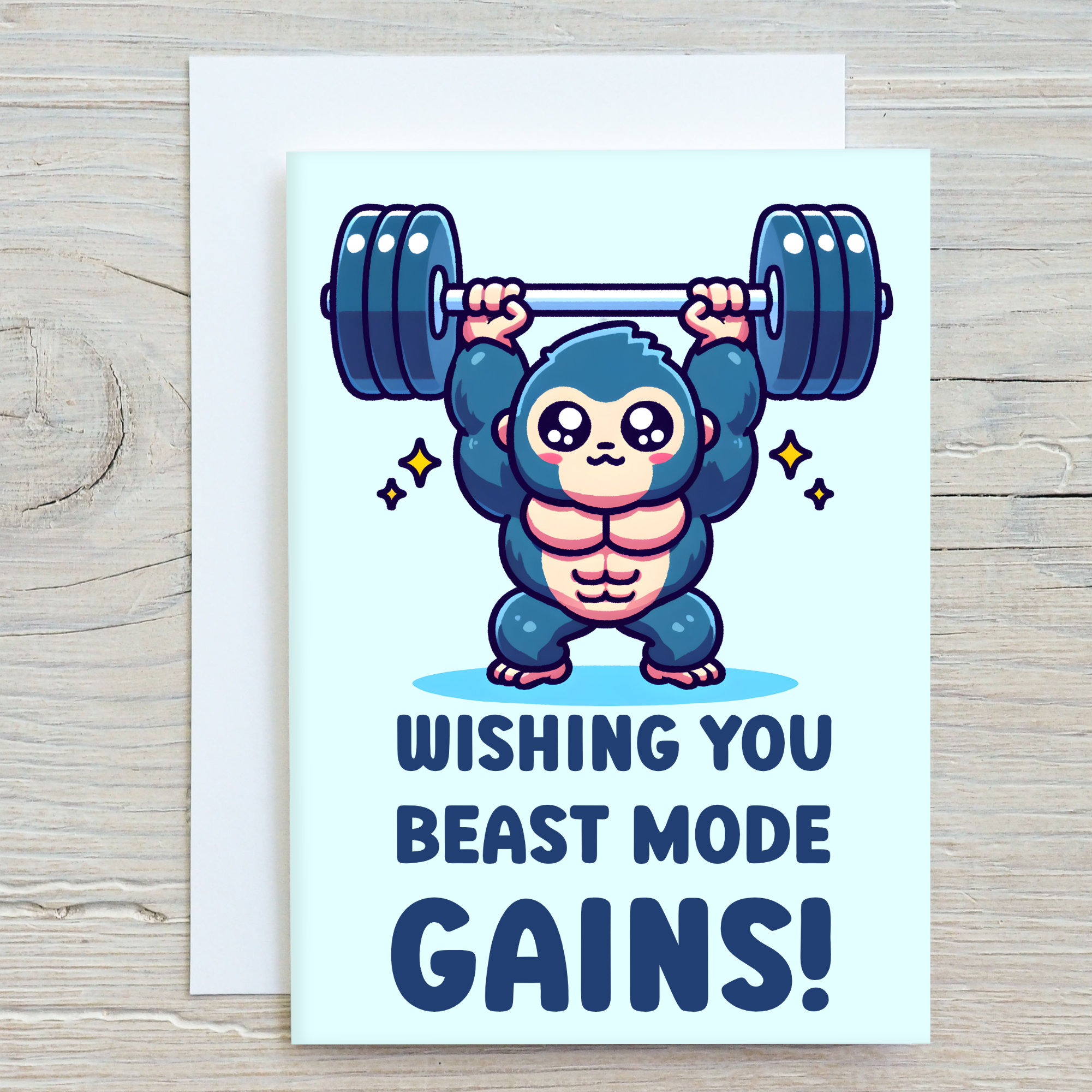 Cute Gym Birthday Card for Fitness Instructor Powerlifting Coach Gift ...