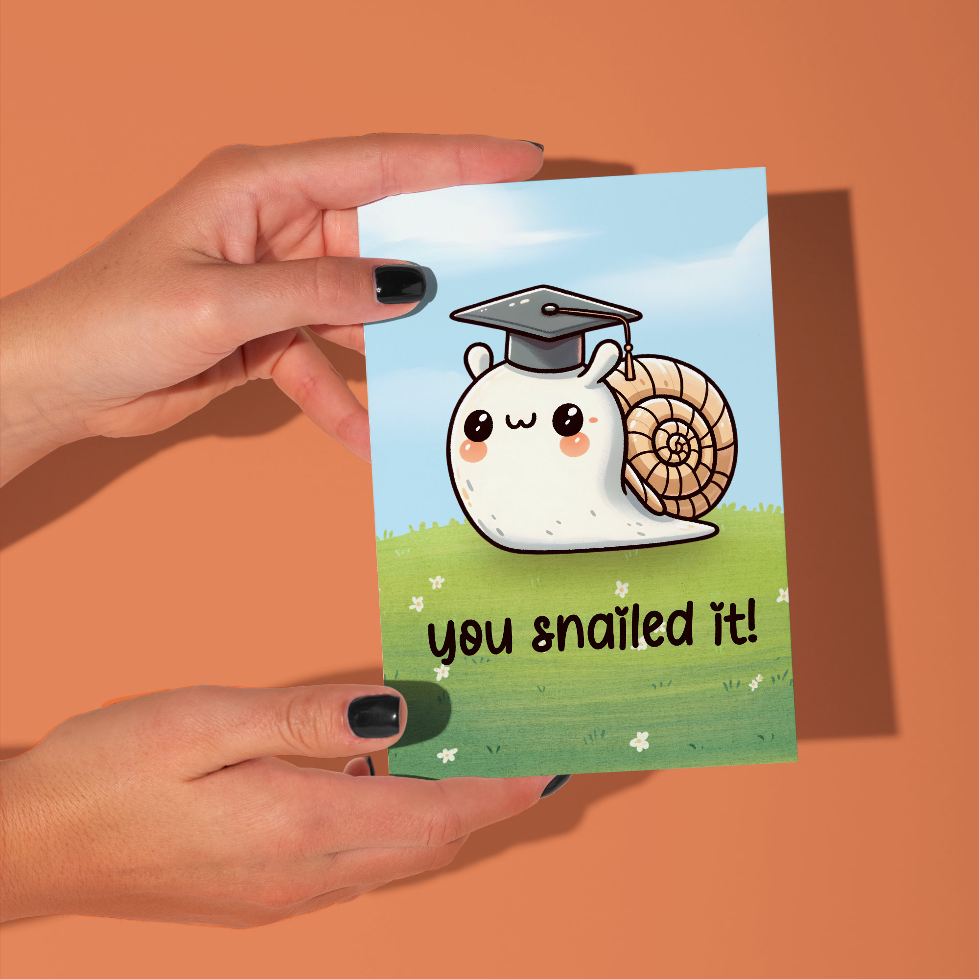 Punny Graduation Card for Graduating Student Snail for College Grad ...