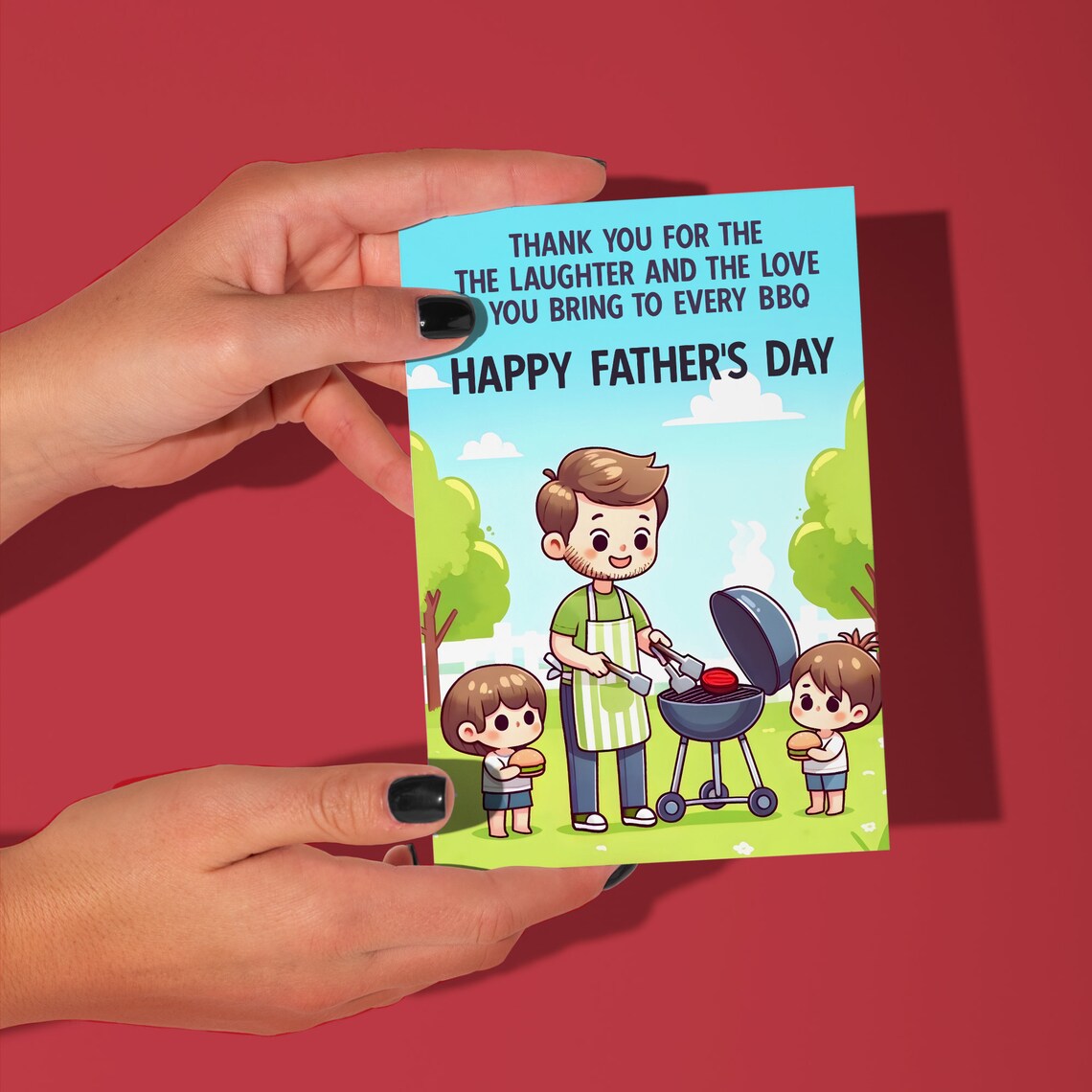 Bbq Fathers Day Card for A Dad Who Loves to Grill Master Dad Family Bbq ...