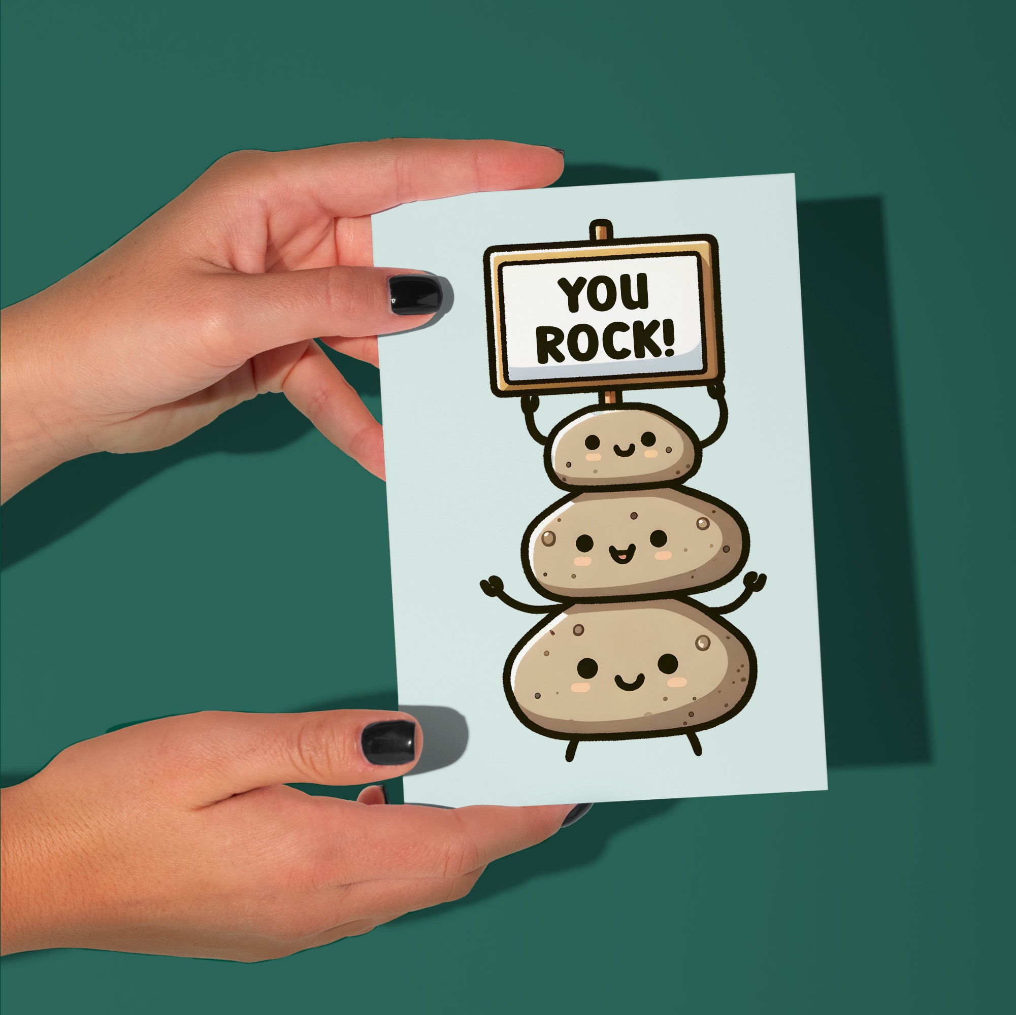 You Rock Birthday Card for Friend Who Loves Pun Rocks Geologist Gift ...