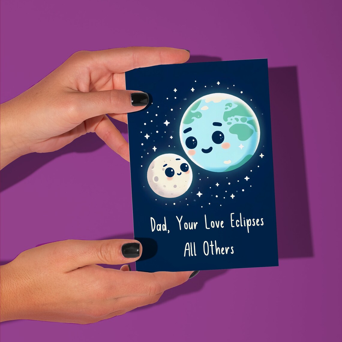 Astronomy Fathers Day Card for Astronomer Dad Science Geek Loves Space ...
