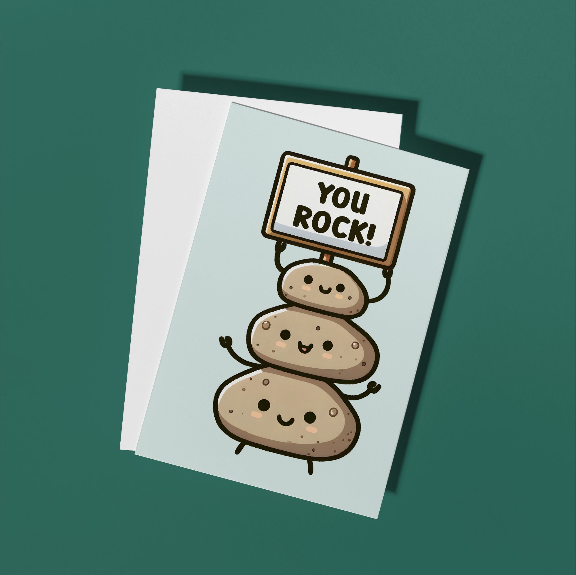 You Rock Birthday Card for Friend Who Loves Pun Rocks Geologist Gift ...