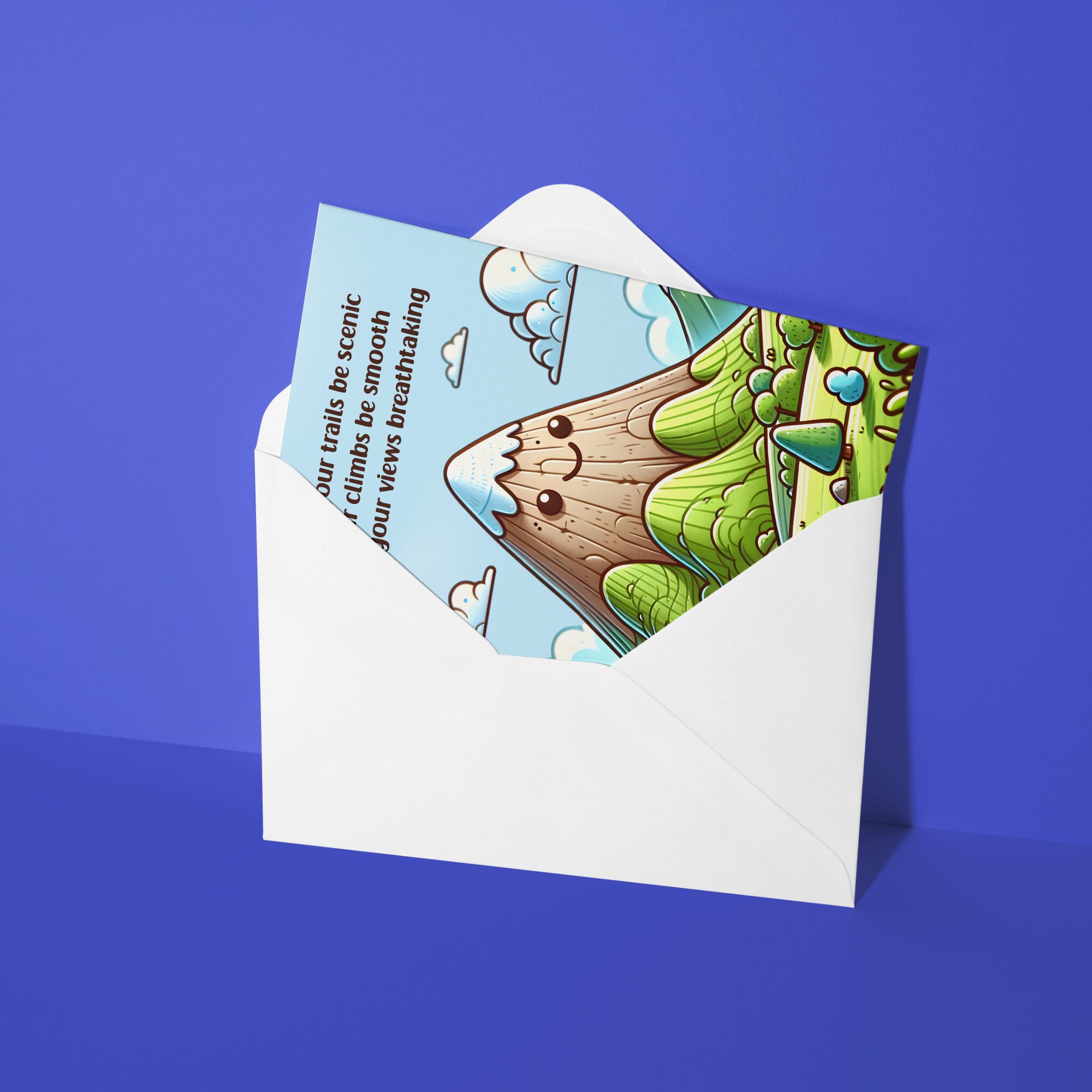 Cute Motivational Mountain Card for Graduating Students Who Loves ...