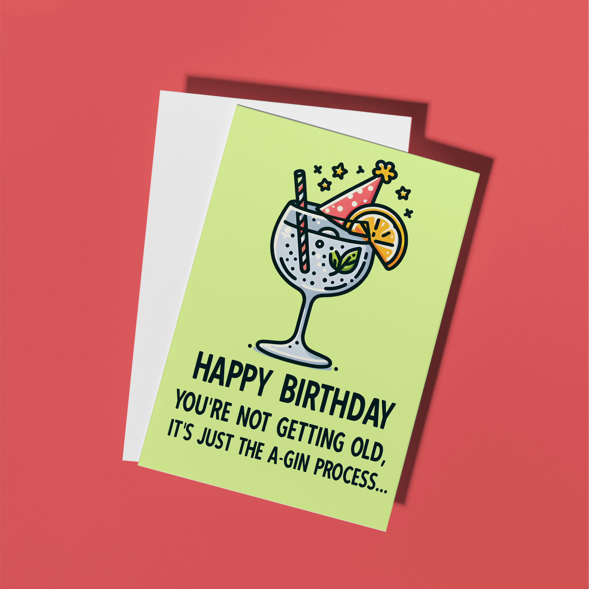 Bartender Birthday Card for Bartender Who Loves Gin Funny Gin Birthday ...