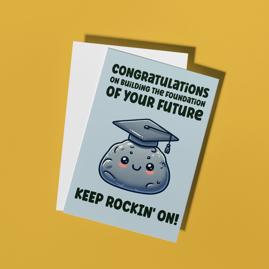 Kawaii Rock | Keep Rockin on Cute Graduation Card to Congratulate A ...