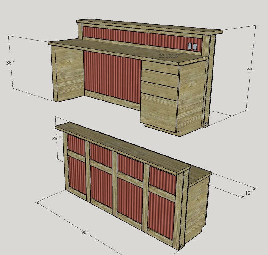 Rustic Reclaimed Barn Wood Reception Counter, Retail Coffee Shop Entry ...