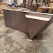 Custom Modern Reception Desk, Aluminum Clad Customer Counter, Unique ...