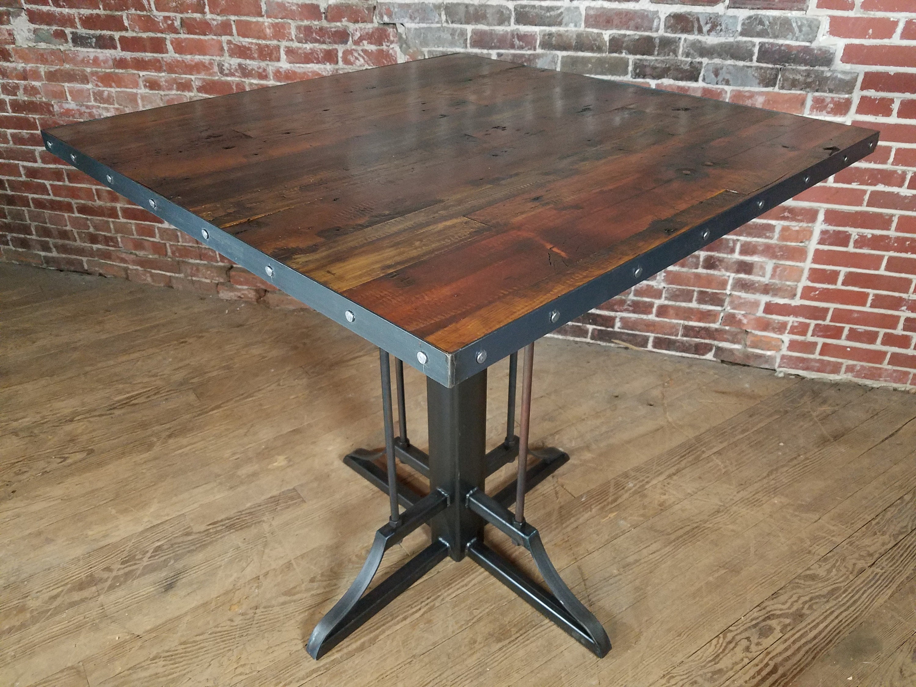 Large Custom Industrial I-beam Conference Table | Reclaimed Wood and ...