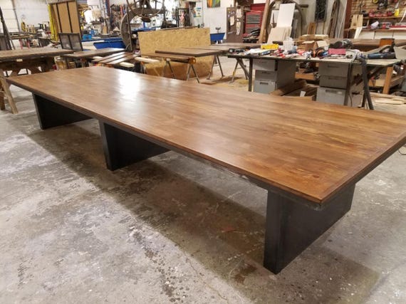 Industrial Reclaimed Wood Conference Table