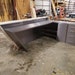 Custom Modern Reception Desk, Aluminum Clad Customer Counter, Unique ...