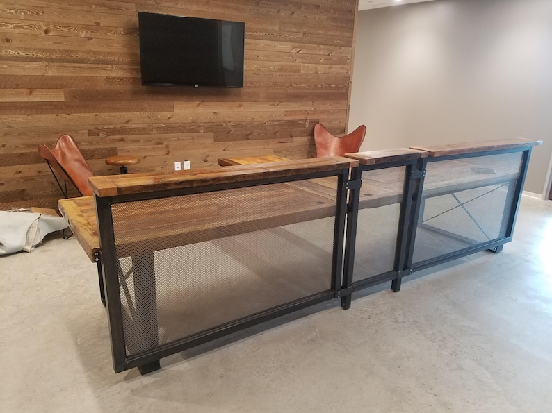 Industrial Workstation, Custom Handmade Office Desk With Reclaimed Wood ...