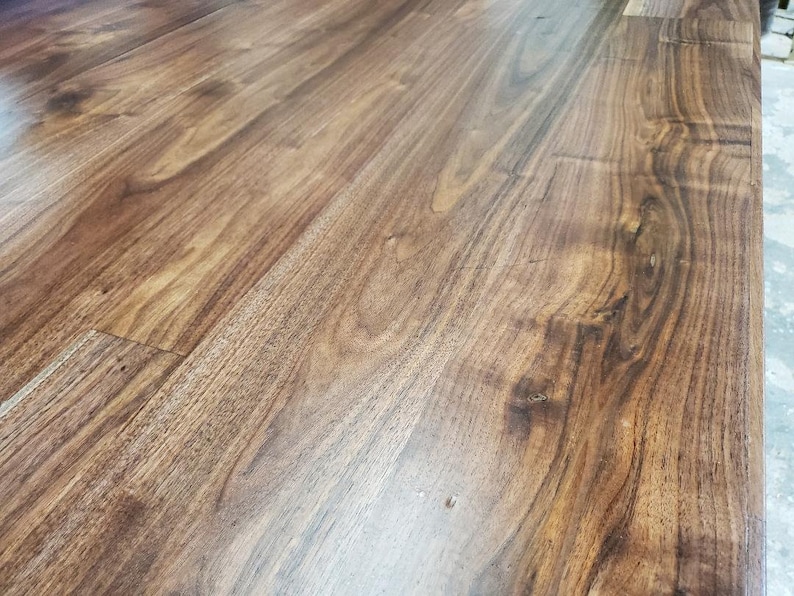Modern Industrial Conference Table, Handmade Walnut and Steel Office ...
