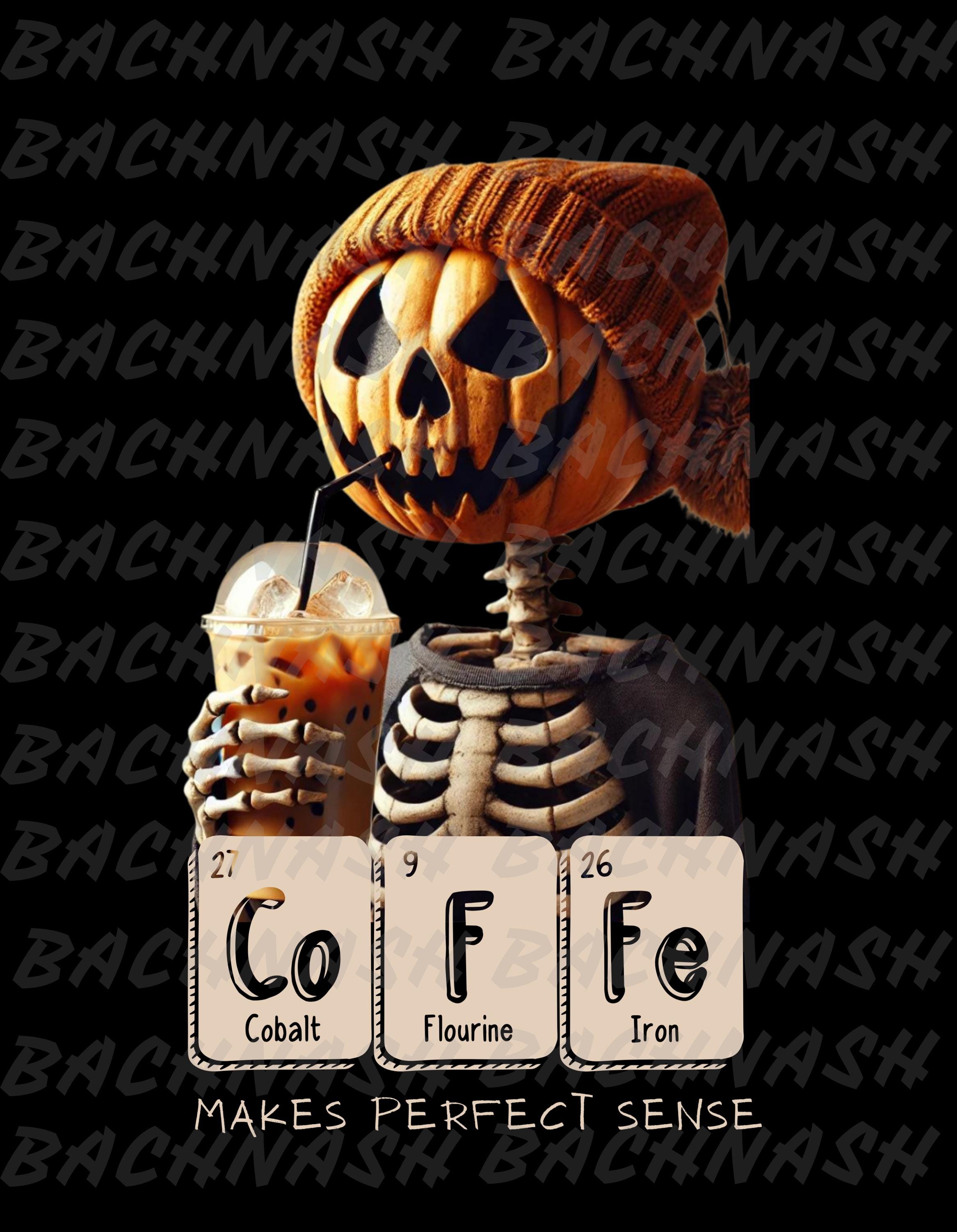 Halloween, Coffee, Skeleton, PNG Sublimation Design, Book Clipart ...