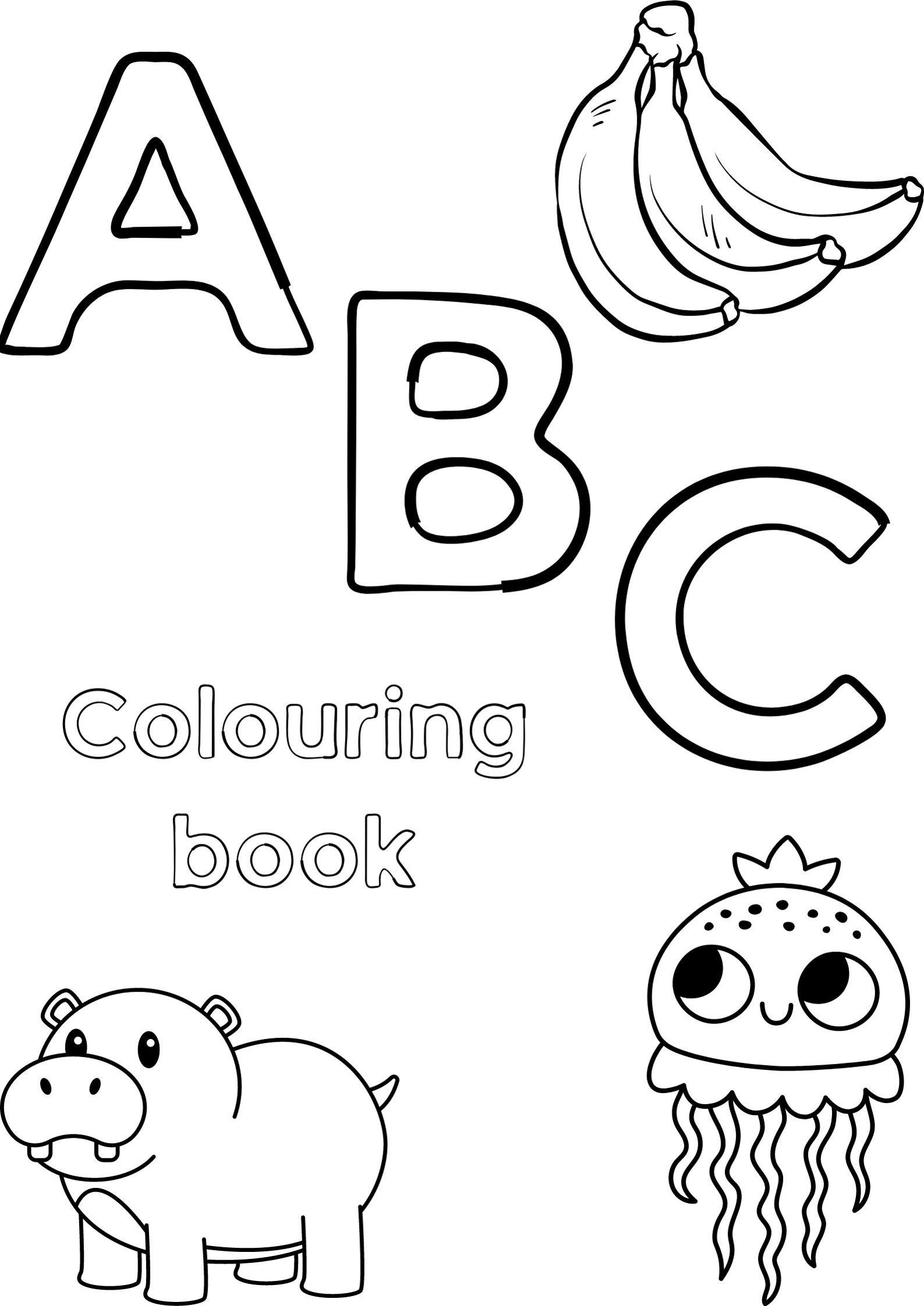 Alphabet Colouring Pages|digital Download|printable Childrens Coloring ...