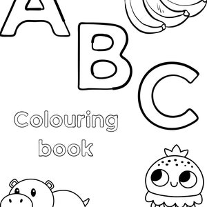 Alphabet Colouring Pages|digital Download|printable Childrens Coloring ...