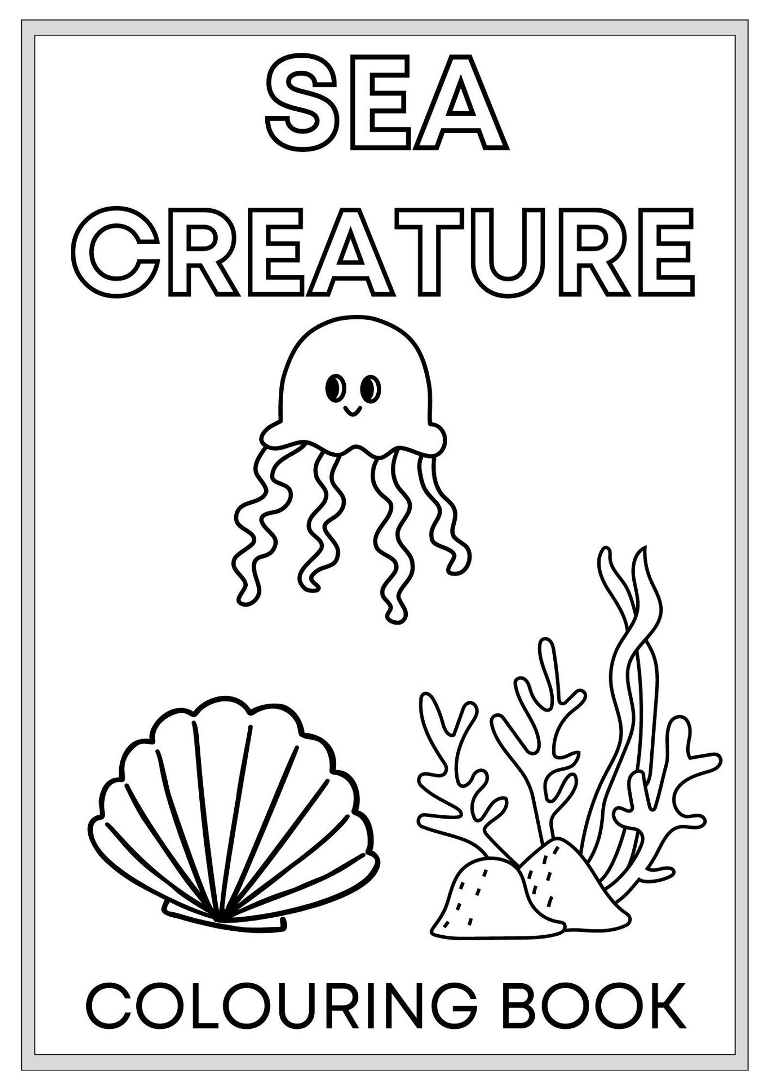 Sea Creature Colouring Pages|digital Download|printable Childrens ...