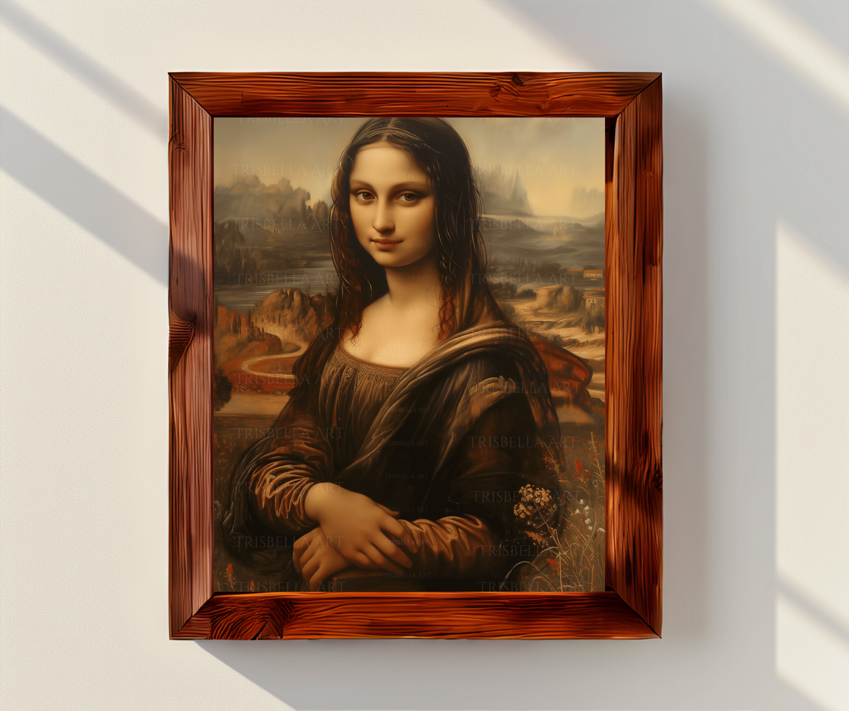 Mona Lisa Instant Download PRINTABLE Art Leonardo Da Vinci Wall Art ...
